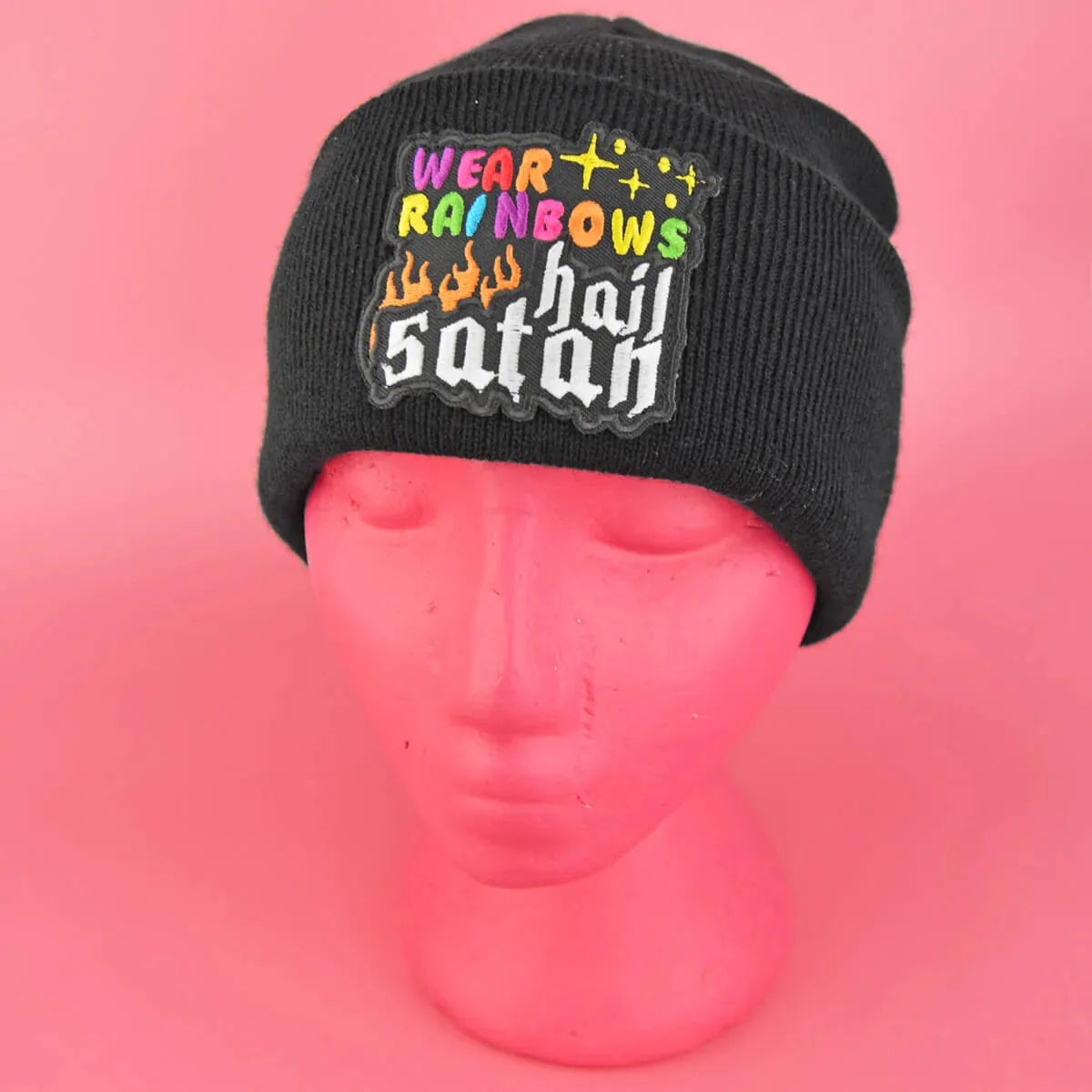 Wear Rainbows, Hail Satan | Beanie – Glamore
