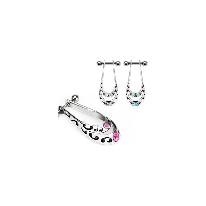 316L Surgical Steel Tribal Shield Helix Cartilage Ear Piercing Cuff ...