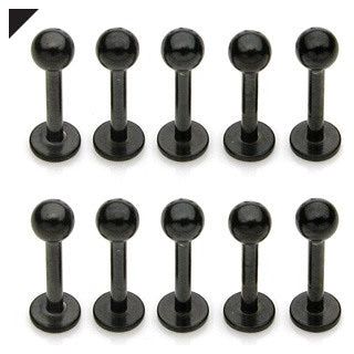 Black Titanium Anodized Labret – Glamore